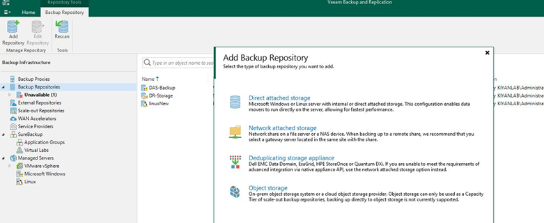 Veeam immutable storage – tech journey