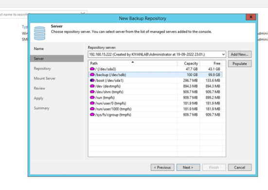 Veeam immutable storage – tech journey