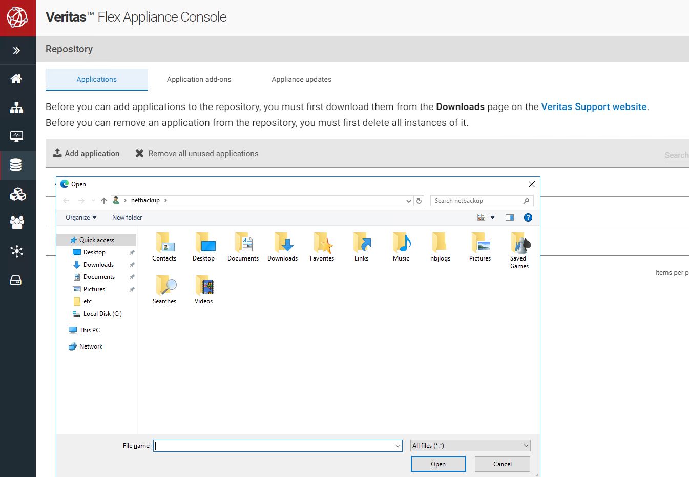 Veritas Flex Administration Console Initial Configuration Tech Journey